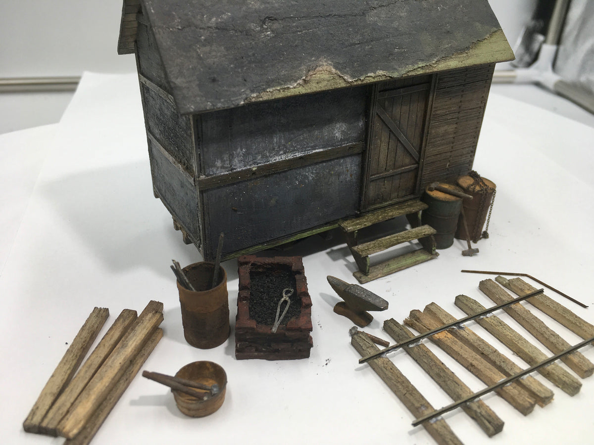 #011 Blacksmiths Car with details On3/On30 – Hangmancreekdiorama
